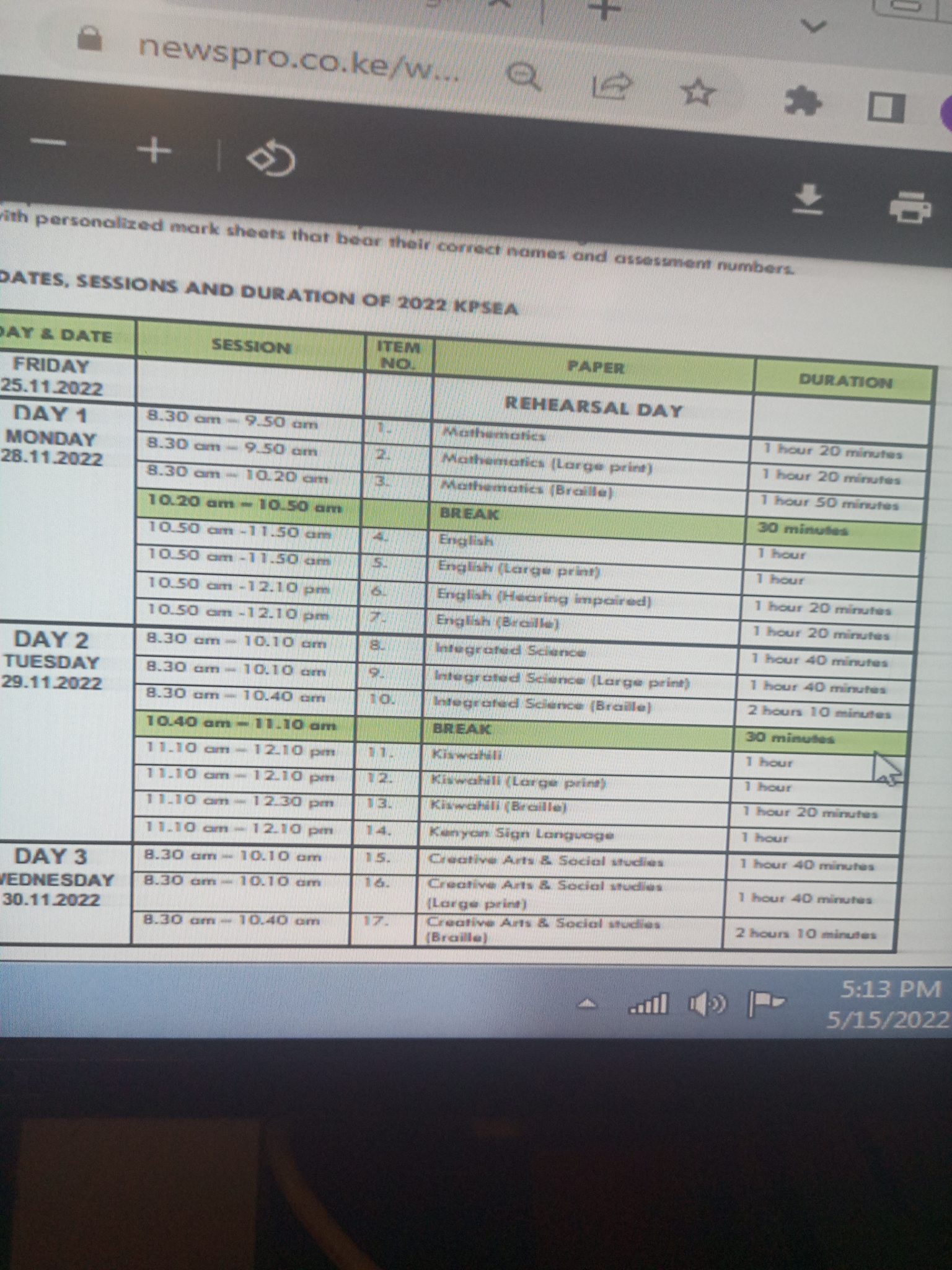 How To Download KNEC KPSEA 2022 2023 Exams Samples News Pro